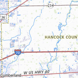 Hancock County, Indiana Topograhic Maps by Topo Zone