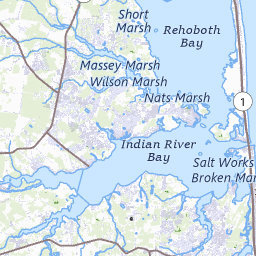 Indian River Bay Map Indian River Inlet Tides & Fishing Times
