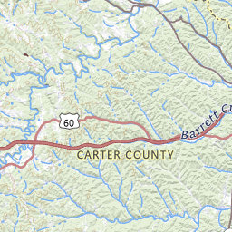 Carter County Ky Map
