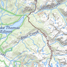 Edison Lake Ca Map Edison Point Trail, California 388 Reviews, Map