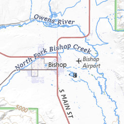 Bishop California Map