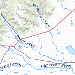 Cimarron River Map