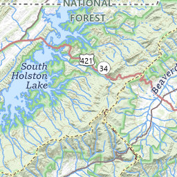 South Fork Holston River Map Tennessee Fishing Maps And TN Fishing