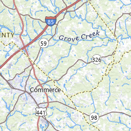 Jackson County, Georgia Topograhic Maps by Topo Zone