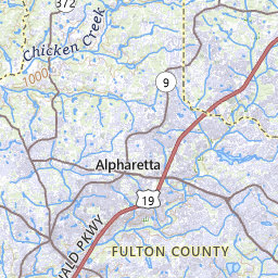 Forsyth County, Georgia Topograhic Maps by Topo Zone