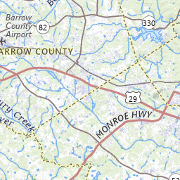 Jackson County, Georgia Topograhic Maps by Topo Zone