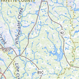 Spalding County, Georgia Topograhic Maps by Topo Zone