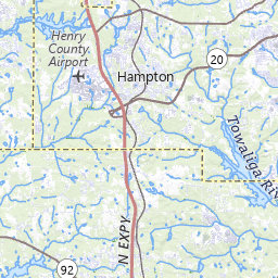 Spalding County, Georgia Topograhic Maps by Topo Zone