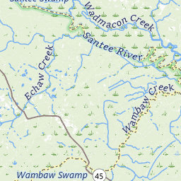 Santee River Map