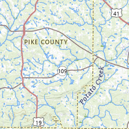 Spalding County, Georgia Topograhic Maps by Topo Zone