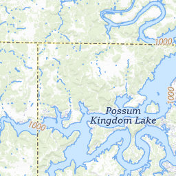 Possum Kingdom Lake Map