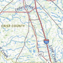 Crisp County, Georgia Topograhic Maps by Topo Zone