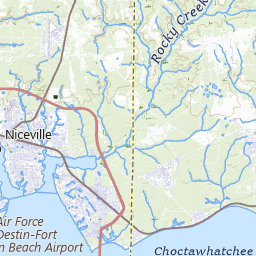 Niceville Florida Beaches Map