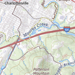 Charlottesville (city) County, Virginia Topograhic Maps by Topo Zone