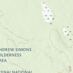 Kenai National Wildlife Refuge Topo Map AK, Kenai Peninsula County ...
