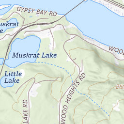 Muskrat Lake Map Muskrat Lake (Van Buren, MI) Nautical Chart And Water