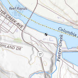 Rufus Woods Fishing Map