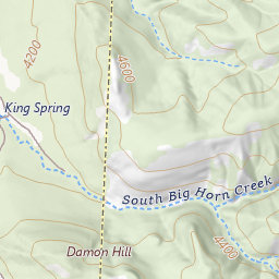 Damon Hill Topo Map MT, Phillips County (Zortman Area)