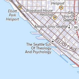 Seattle Topo Map WA, King County (Seattle South Area)