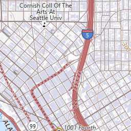 Seattle Topo Map WA, King County (Seattle South Area)