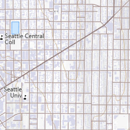 Seattle Topo Map WA, King County (Seattle South Area)