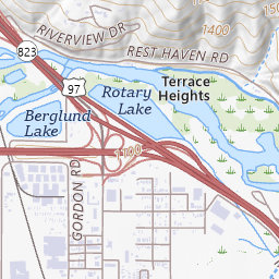 Naches River Map Yakima River Basin Map With Creeks.canals