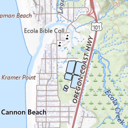 Cannon Beach Oregon Map