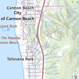 Cannon Beach Oregon Map