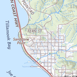 Tillamook County Topo Map