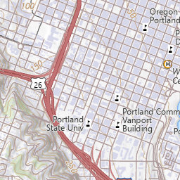 Pioneer Square Portland Oregon Map