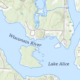 Map Of Lake Alice Wisconsin Lake Alice, Wisconsin 3D Custom Wood Map