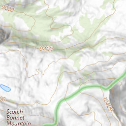 Scotch Bonnet Mountain Topo Map MT, Park County (Cooke City Area)