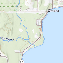 Map Of Michigan Omena Point List Of Michigan Placenames Of Native