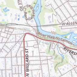 Map Vermont Burlington Waterfront