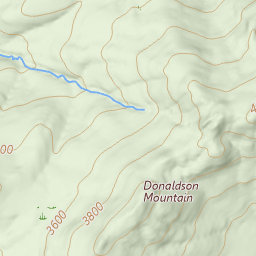 Donaldson Mountain Topo Map NY, Franklin County (Ampersand Lake Area)