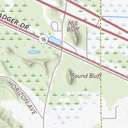 Mill Bluff State Park Map
