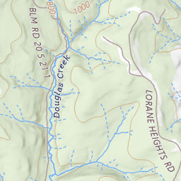 Lorane Topo Map OR, Lane County (Lorane Area)