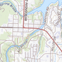 Downtown Wisconsin Dells Area Map Wisconsin Map