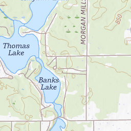Banks Lake Map