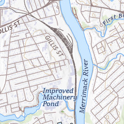 Nashua River Map Nashua River Topo Map NH, Hillsborough County (Nashua