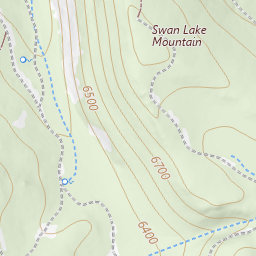 Swan Lake Mountain Topo Map OR, Klamath County (Swan Lake Point Area)