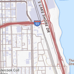 Soldier Field Topo Map IL, Cook County (Jackson Park Area)