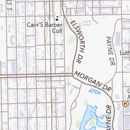 Promontory Point Park Topo Map IL, Cook County (Jackson Park Area)