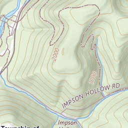 Sawmill Trail Topo Map PA, Potter County (Oleona Area)