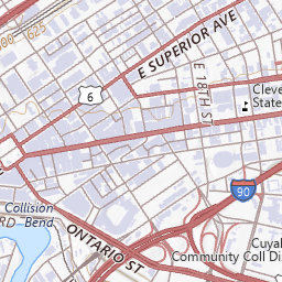 Progressive Field Map With Streets