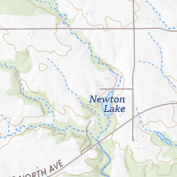 Newton Lake Illinois Map Newton Lake Topo Map IL, Marshall County
