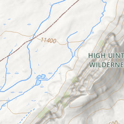 High Uintas Wilderness Map