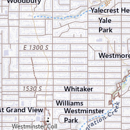 Sugar House Shopping Center Topo Map UT, Salt Lake County (Sugar House ...
