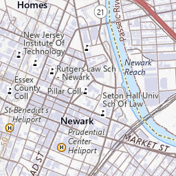Newark City Area County Map Historic Map : Historical Map Of Newark