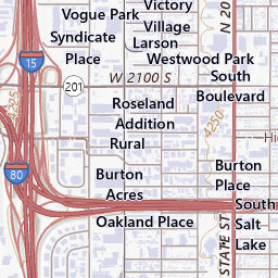 Sugar House Shopping Center Topo Map UT, Salt Lake County (Sugar House ...